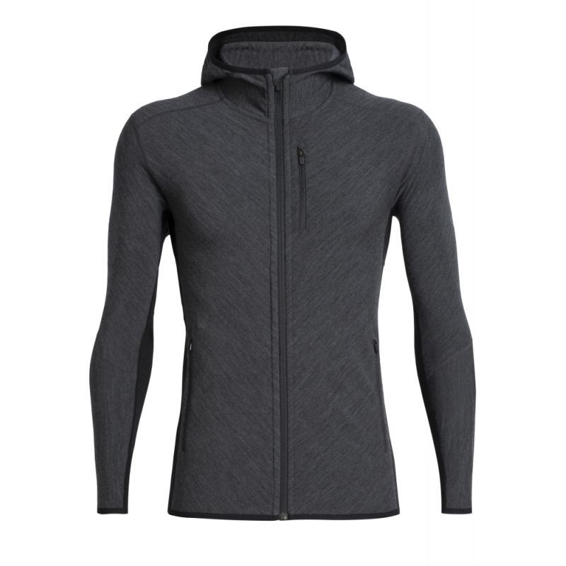 Icebreaker Descender LS Zip Hood - Giacca in pile di merino - Uomo I ...