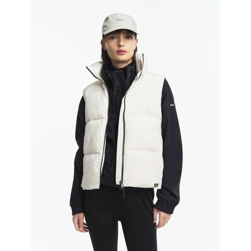 Aigle Waterproof Sleeveless Quilted Down - Synthetic vest - Women's ...