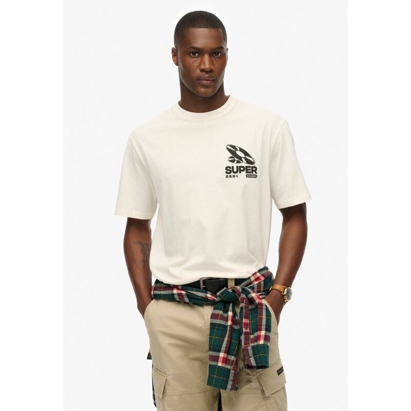 Superdry Record Label Oversized Tee - T-Shirt - Herren | Hardloop