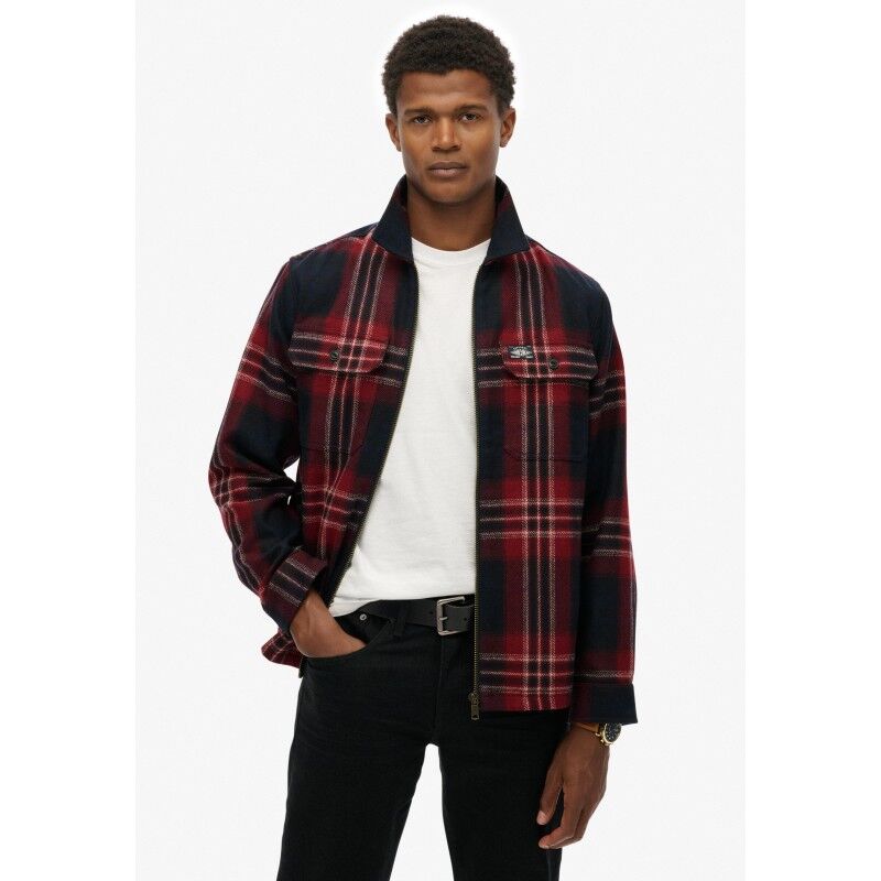 Superdry Wool Miller Zip Overshirt - Jacket - Men's | Hardloop