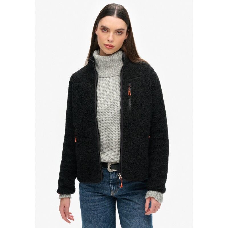 Superdry Outdoor Sherpa Fleece jacket - Fleecetröjor - Dam | Hardloop