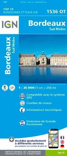 IGN Bordeaux. Sud Médoc - Carte topographique | Hardloop