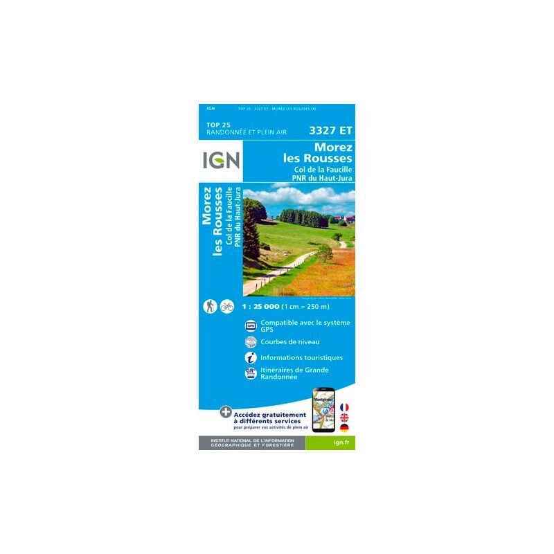 IGN Morez.Les Rousses.Col De La Faucille.Pnr Du Haut Jura