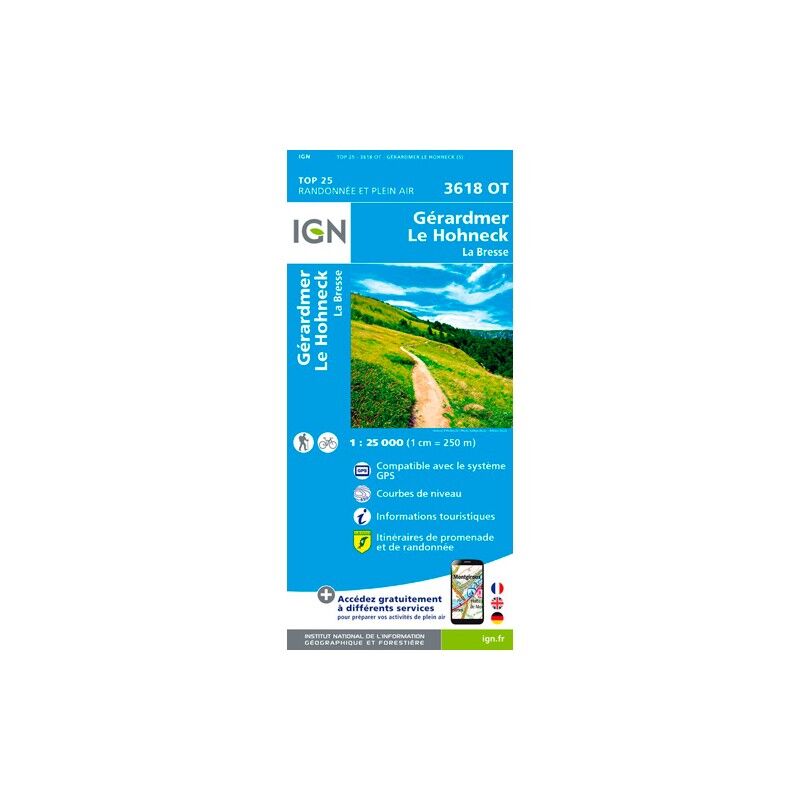 IGN Gérardmer.Le Hohneck.La Bresse