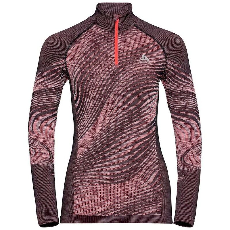 Odlo Blackcomb Eco - Long Sleeve Base layer Top Zip - Damen