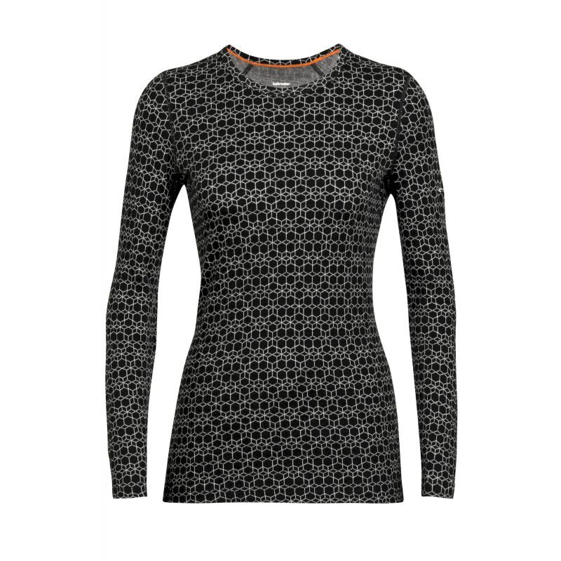 Icebreaker 250 Vertex LS Crewe Alpine Geo - Merino base layer - Women's ...