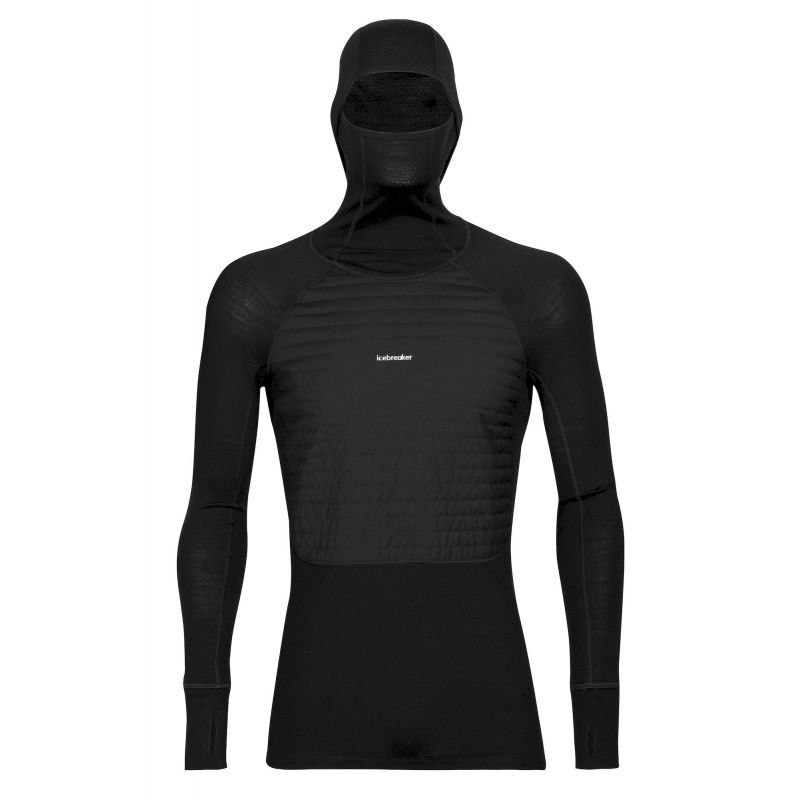 Icebreaker ZoneKnit Insulated LS Hoodie - Merino base layer - Men's ...