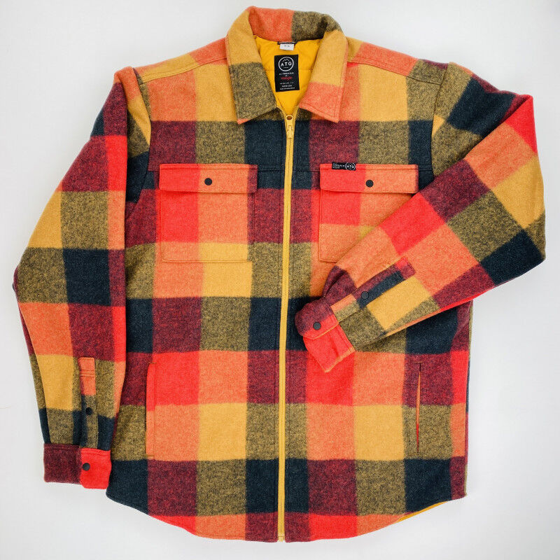 Wrangler Fleece Shirt - Second Hand Skjorta - Herr - Mångfärgad - M ...