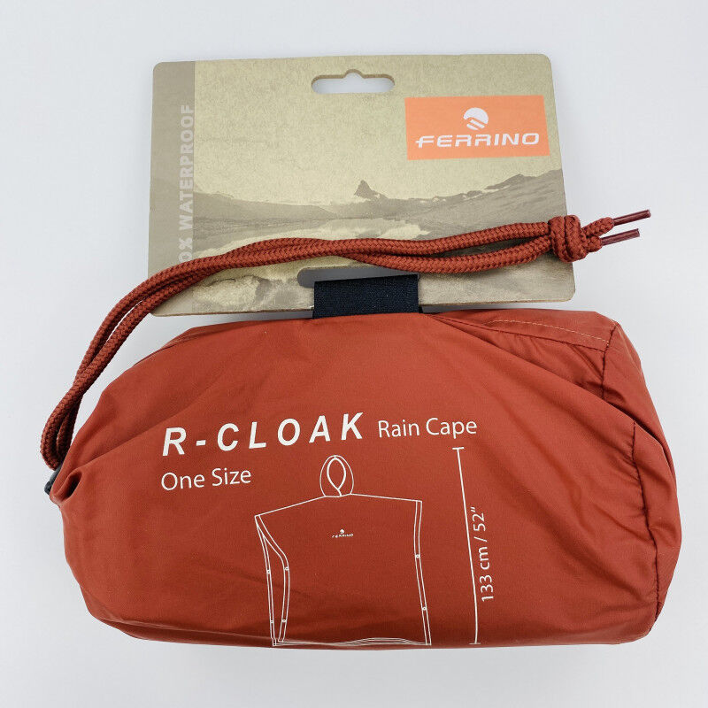 Ferrino Cloak R-Cloak - Second hand Poncho - Red - One Size | Hardloop