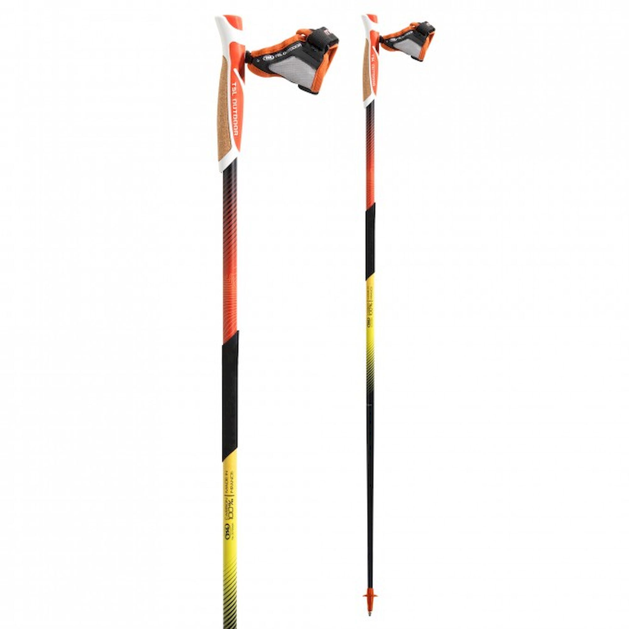 TSL Outdoor Trail Carbon 1 Cork Grip - Running poles | Hardloop