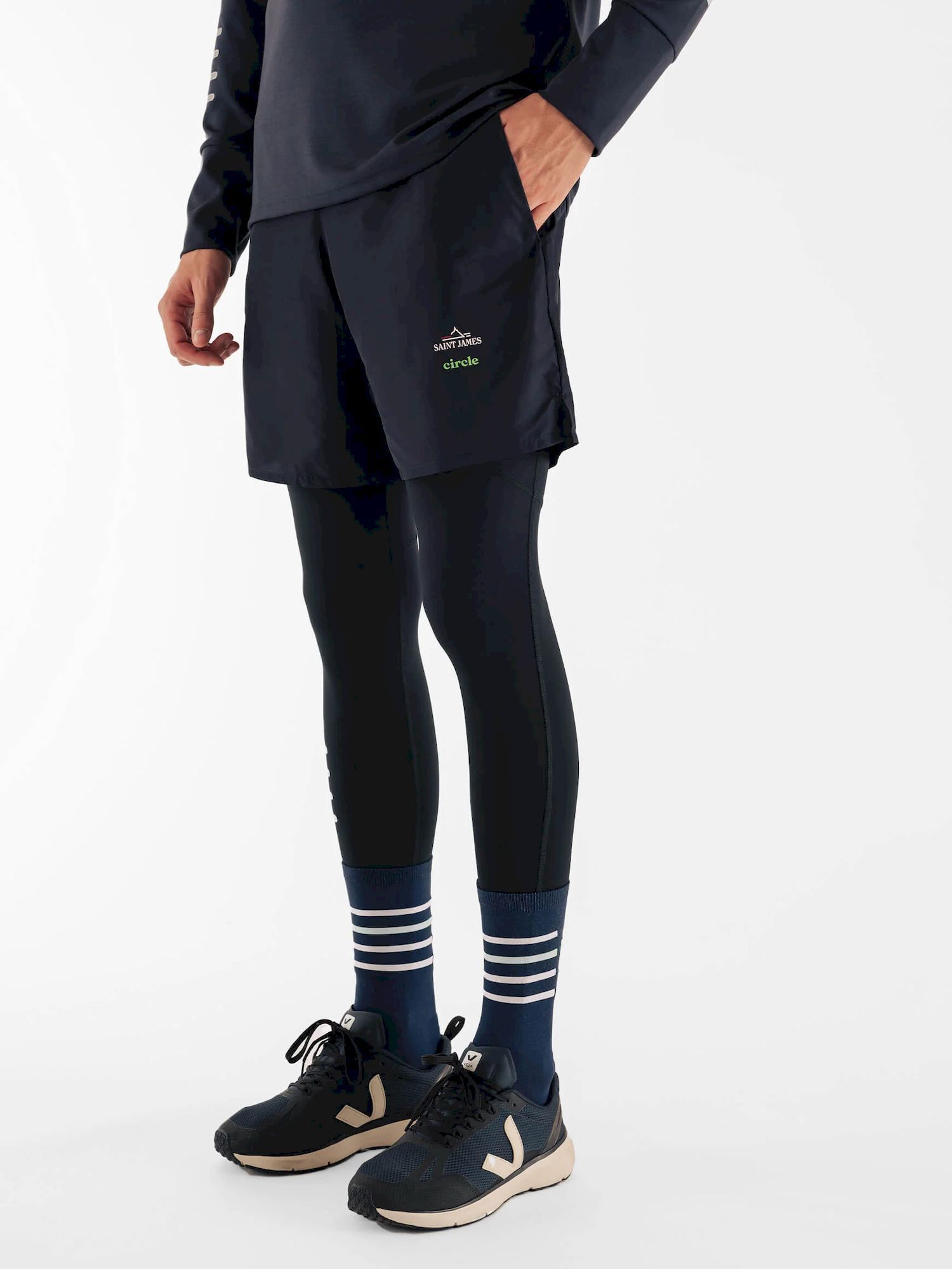 Circle Sportswear Swell x Saint James - Short running homme | Hardloop