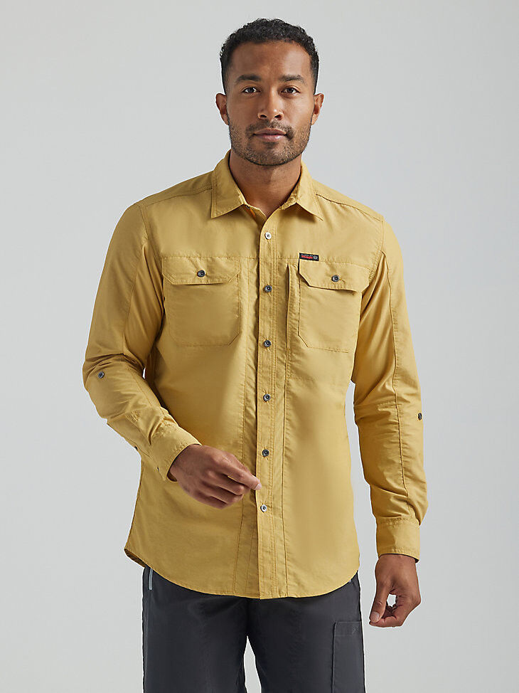 Wrangler All Terrain Gear Mixed Material Shirt - Shirt - Men's | Hardloop