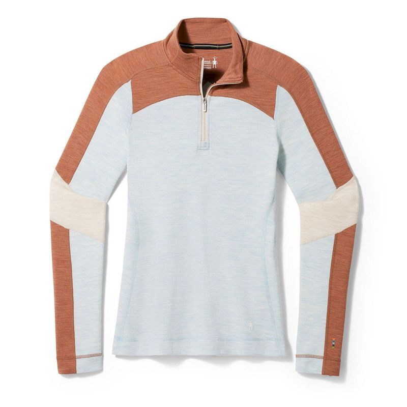 Smartwool Classic Thermal Merino Base Layer Colorblock 1/4 Zip - Merino ...