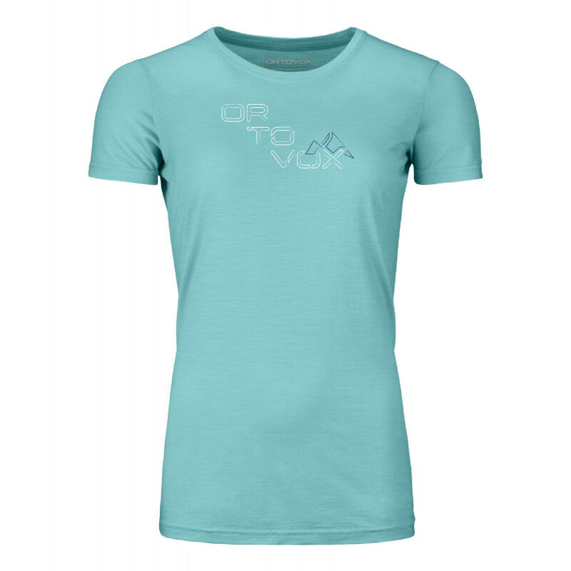 Ortovox 185 Merino Tangram Logo TS - T-shirt femme | Hardloop