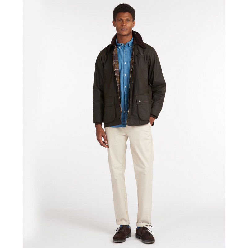 Barbour bomber wax jacket store