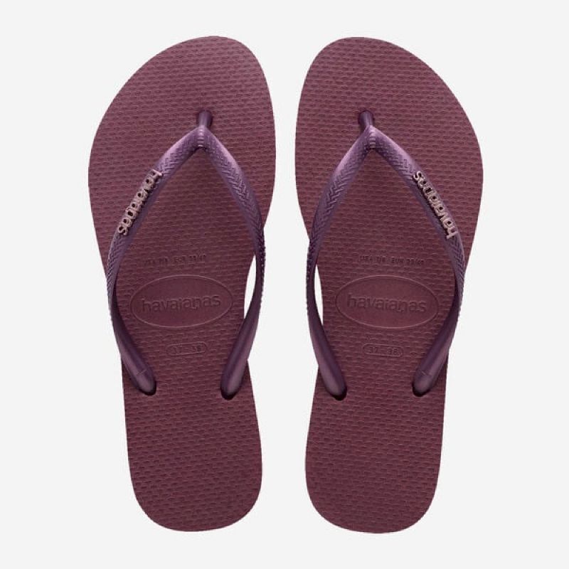 Havaianas Slim Logo Metallic - Tongs femme | Hardloop