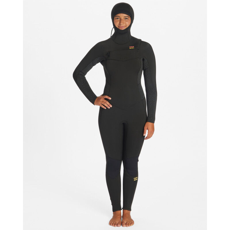 Billabong 5/4 mm Synergy Chest Zip Hooded - Surf Wetsuit - Women's ...