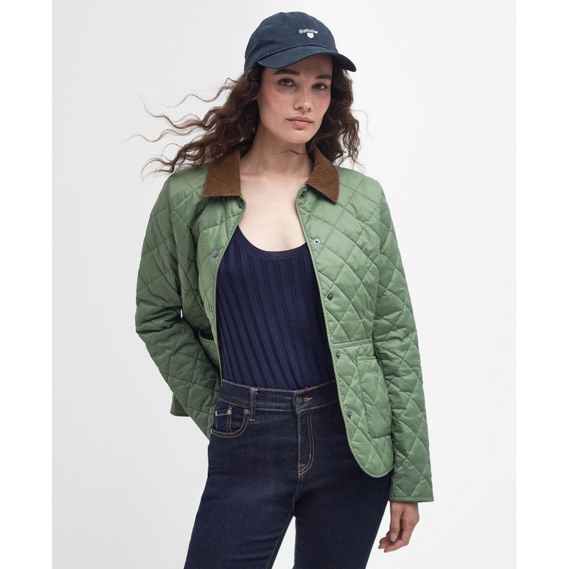 Green barbour quilted jacket store