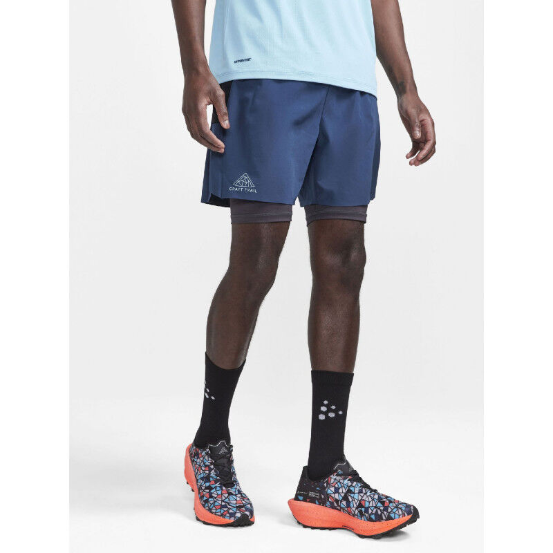 Craft Pro Trail 2in1 Shorts - Hardloopshort - Heren | Hardloop