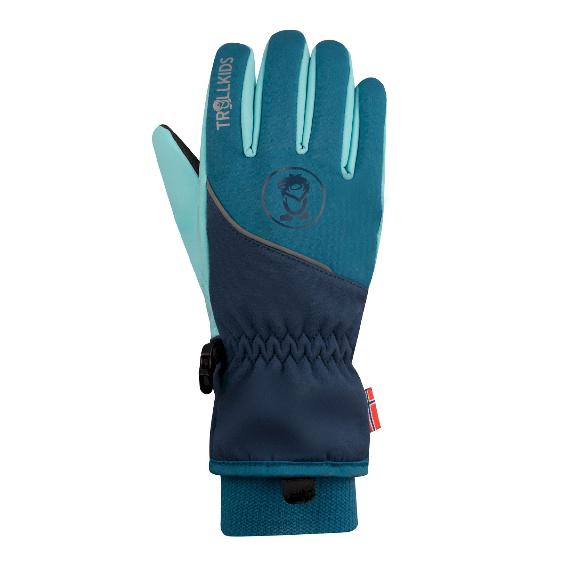Teal ski gloves store