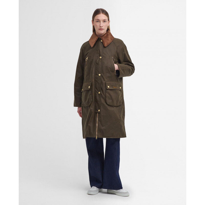 Womens waxed barbour jacket store