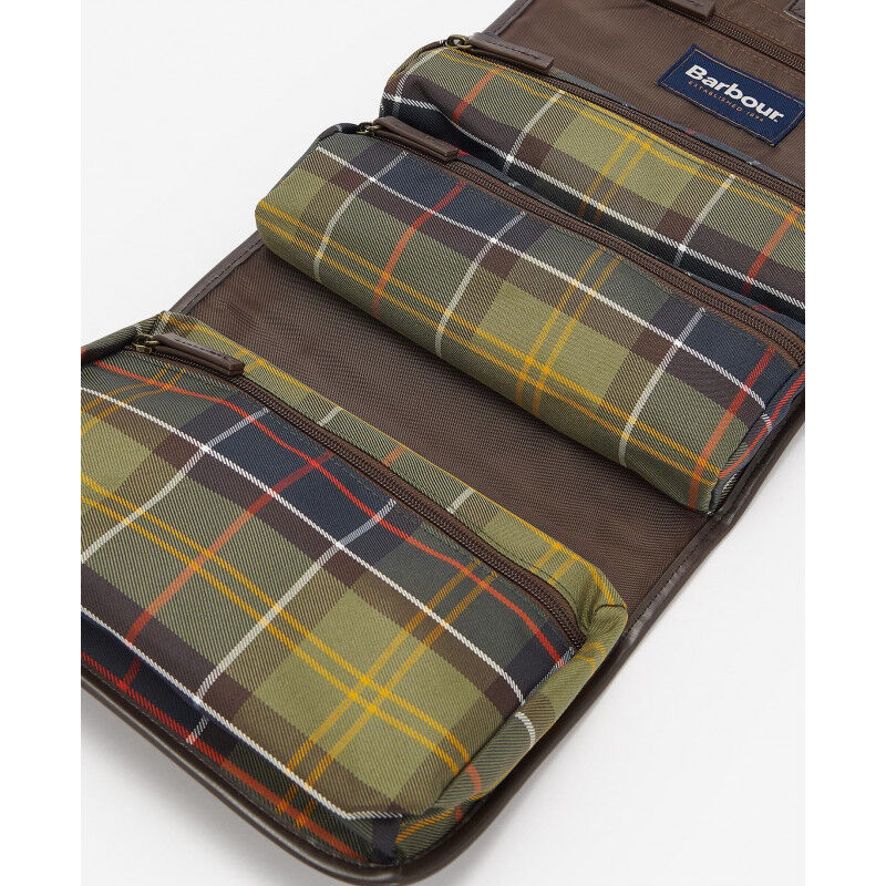 Barbour Tartan Hanging Washbag Kulturbeutel Hardloop