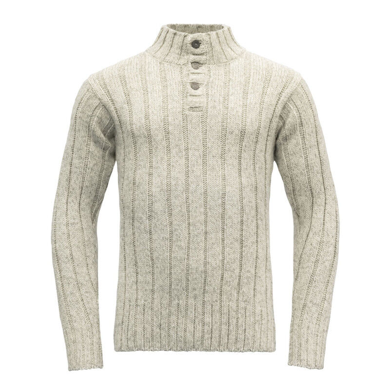 Devold Nansen Wool Button Neck - Pullover | Hardloop