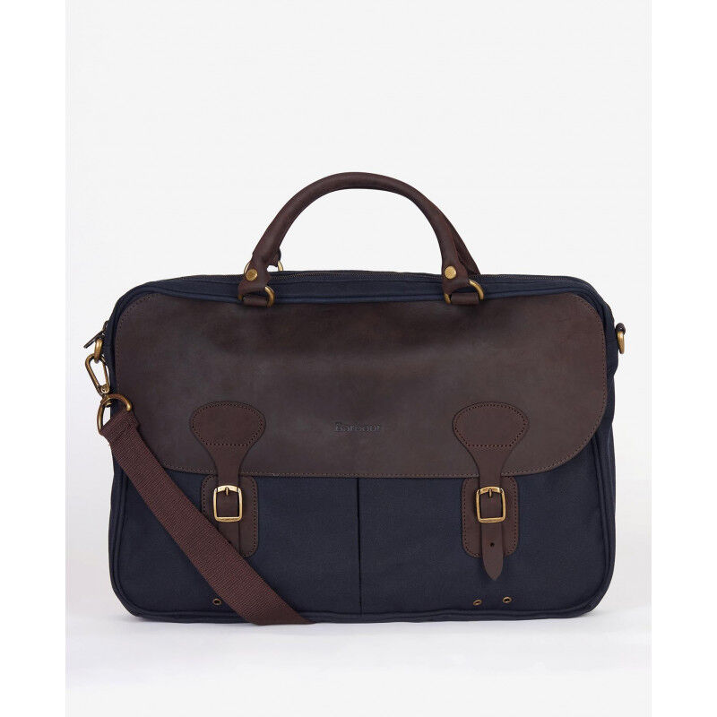 Barbour Wax Leather Briefcase - Laptop bags | Hardloop
