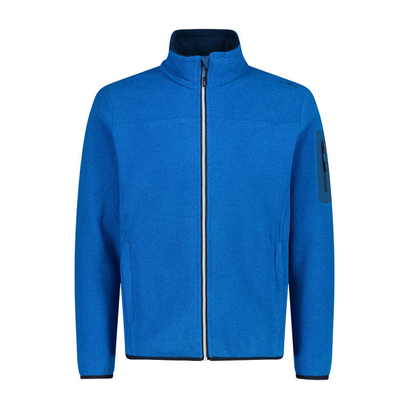 CMP Men's jacquard Knit-Tech fleece with rhombus motif - Fleece jacket ...