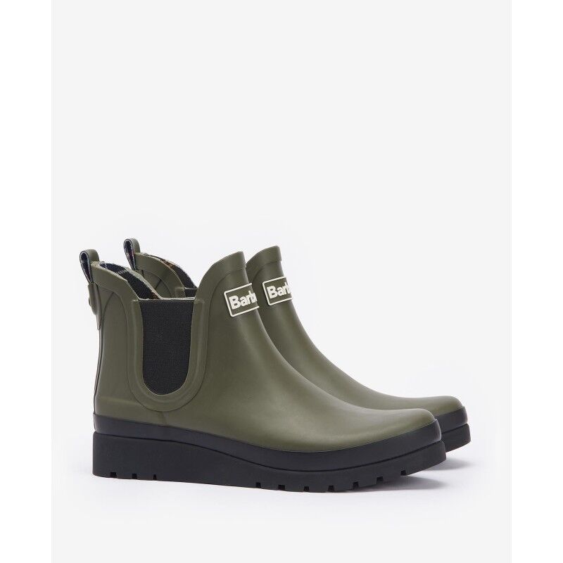 Barbour Clifton Wedge Ankle Wellingtons - Bottes de pluie femme | Hardloop