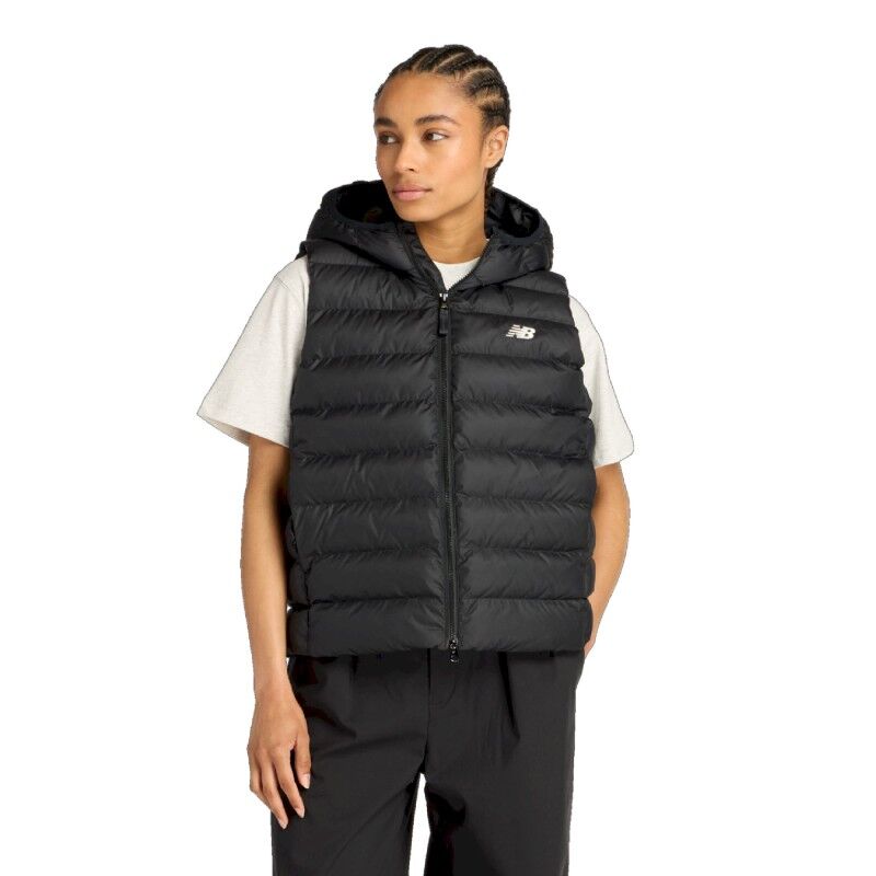 New Balance Sport Essentials Hooded Puffer Vest - Running jacka - Dam ...